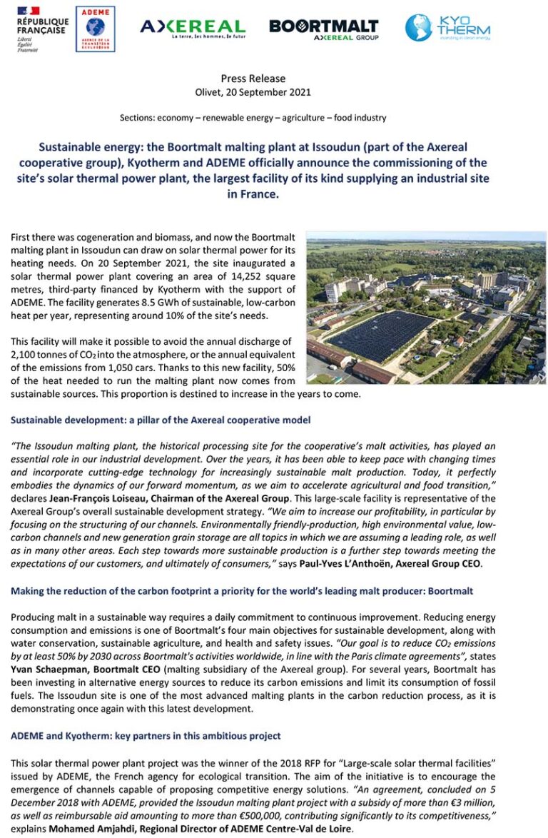 Kyotherm – Renewable Thermal Collaborative