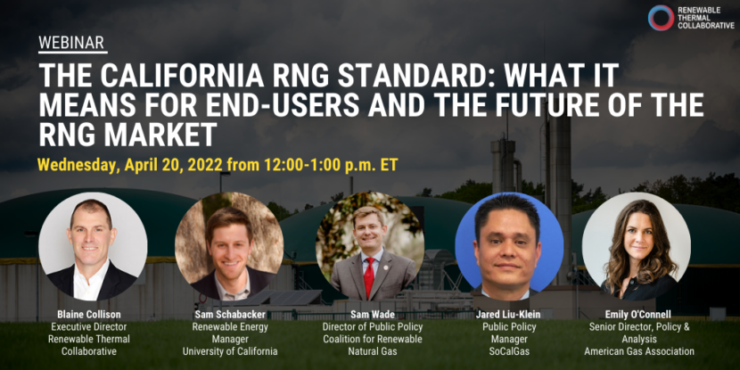 Renewable Natural Gas (RNG) - Renewable Thermal Collaborative