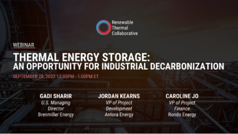 Thermal Energy Storage (TES) – Renewable Thermal Collaborative