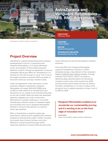 Case Study: AstraZeneca and Vanguard Renewables U.S. RNG Agreement ...
